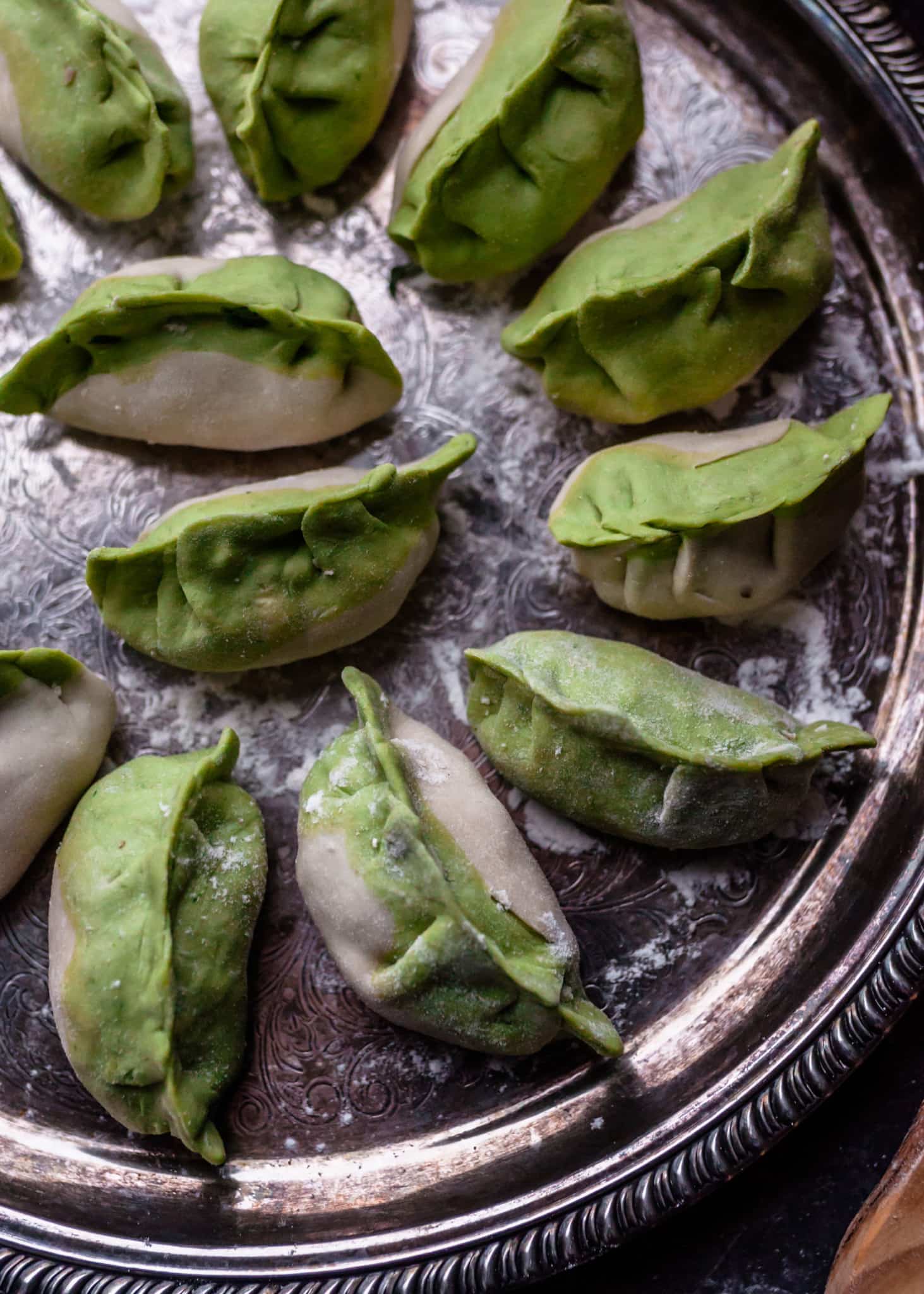 Pan-Fried Bok Choy Dumplings